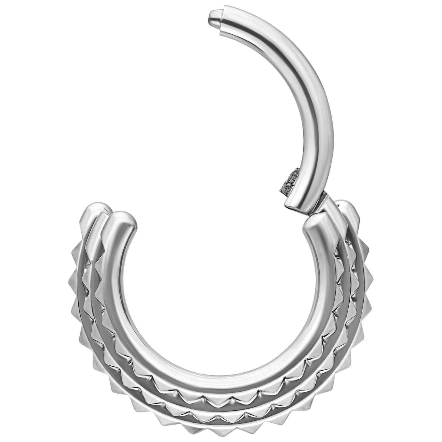 Triple Spike Hinged Septum Clicker - The Wildcat Collection